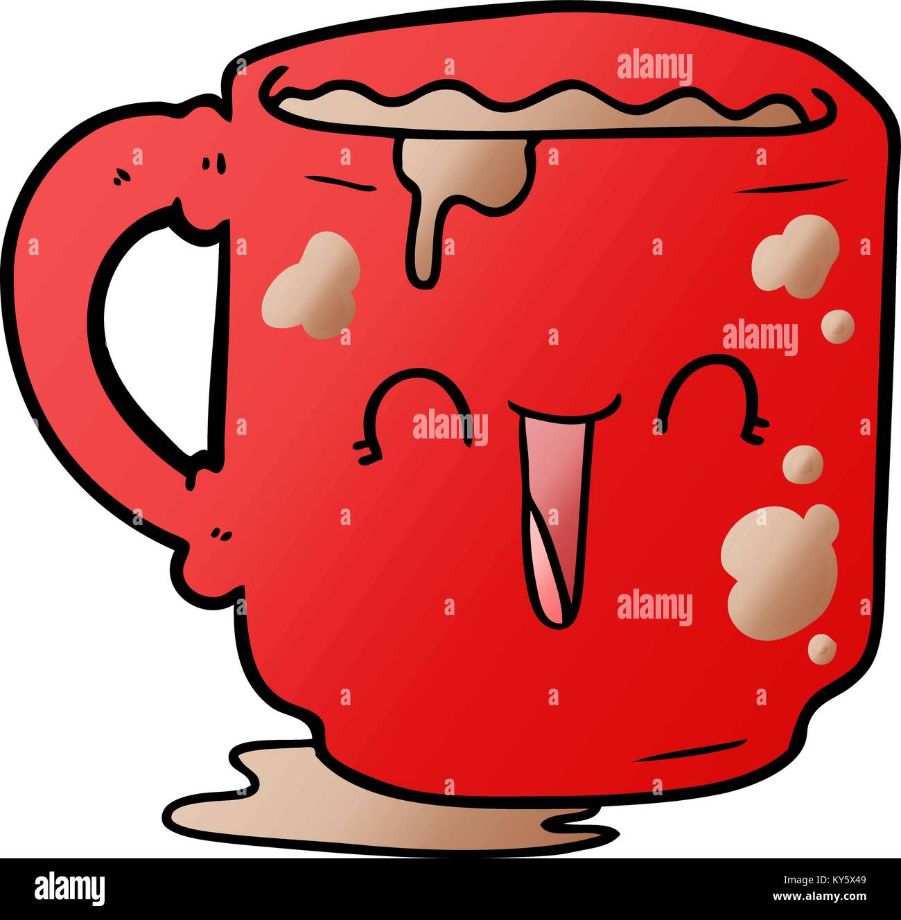 cartoon dirty office mug Stock Vector Image & Art - Alamy