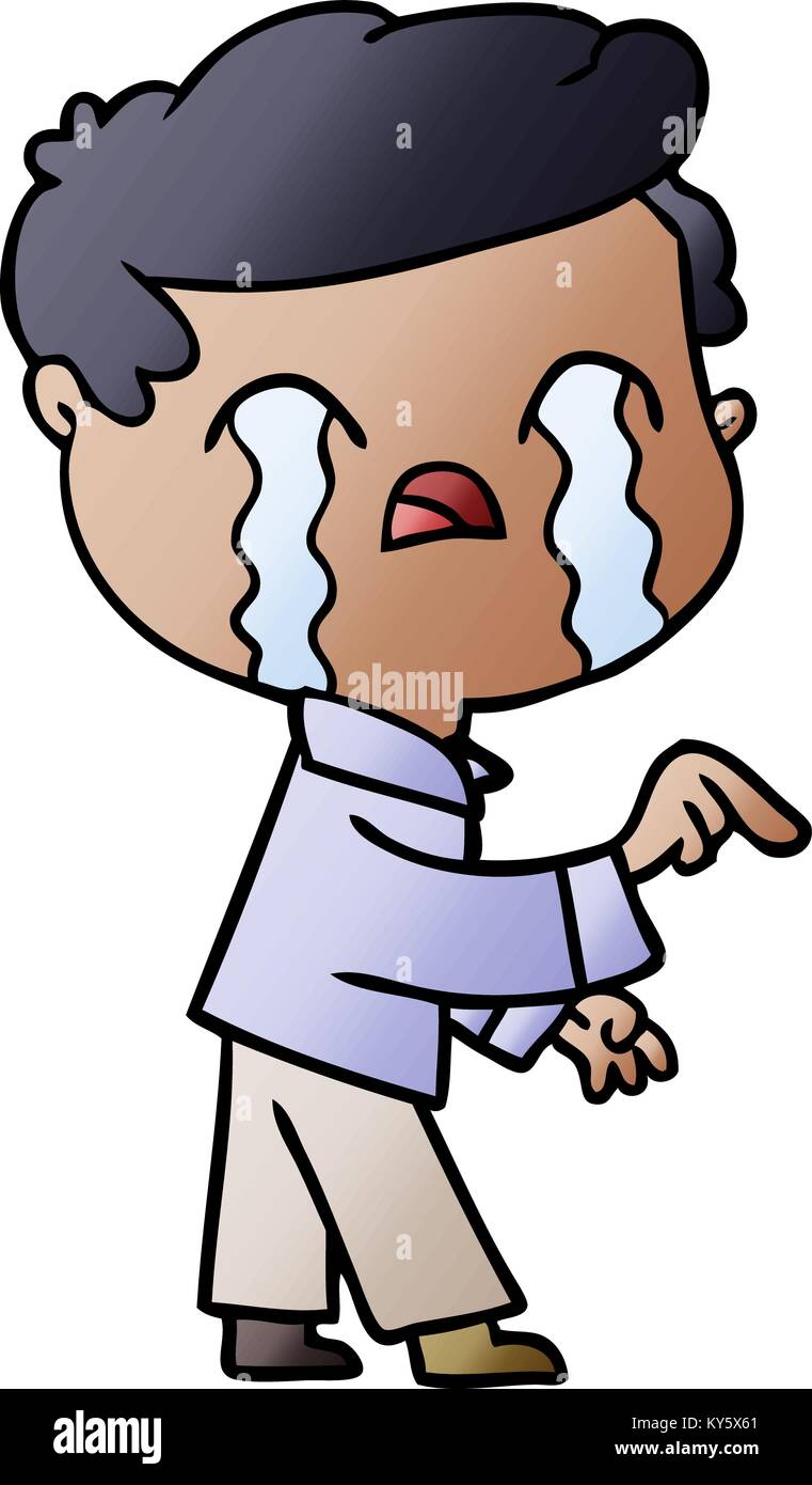 cartoon man crying Stock Vector Image & Art - Alamy