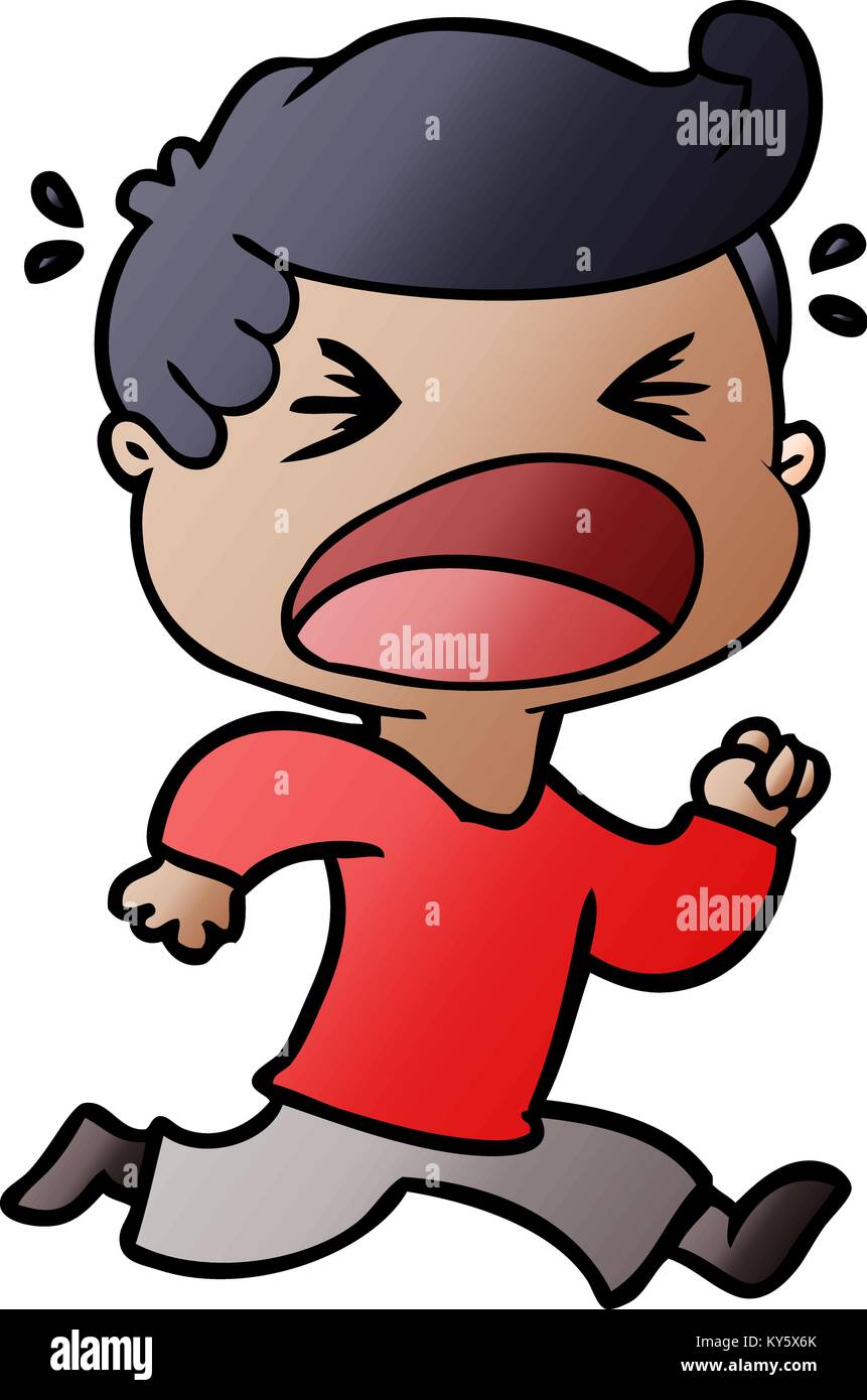 cartoon shouting man Stock Vector Image & Art - Alamy