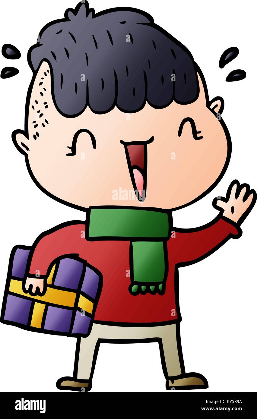 cartoon happy boy surprised Stock Vector Image & Art - Alamy