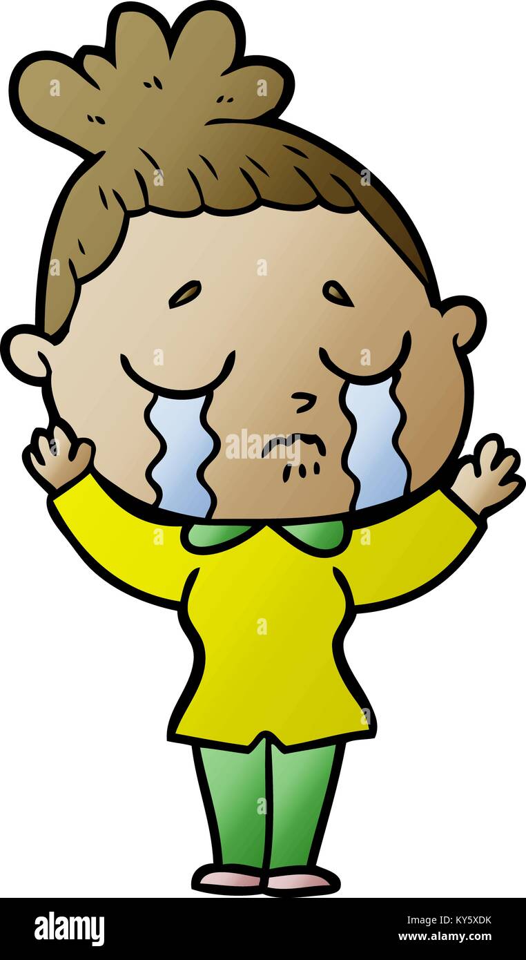 cartoon crying woman Stock Vector Image & Art - Alamy