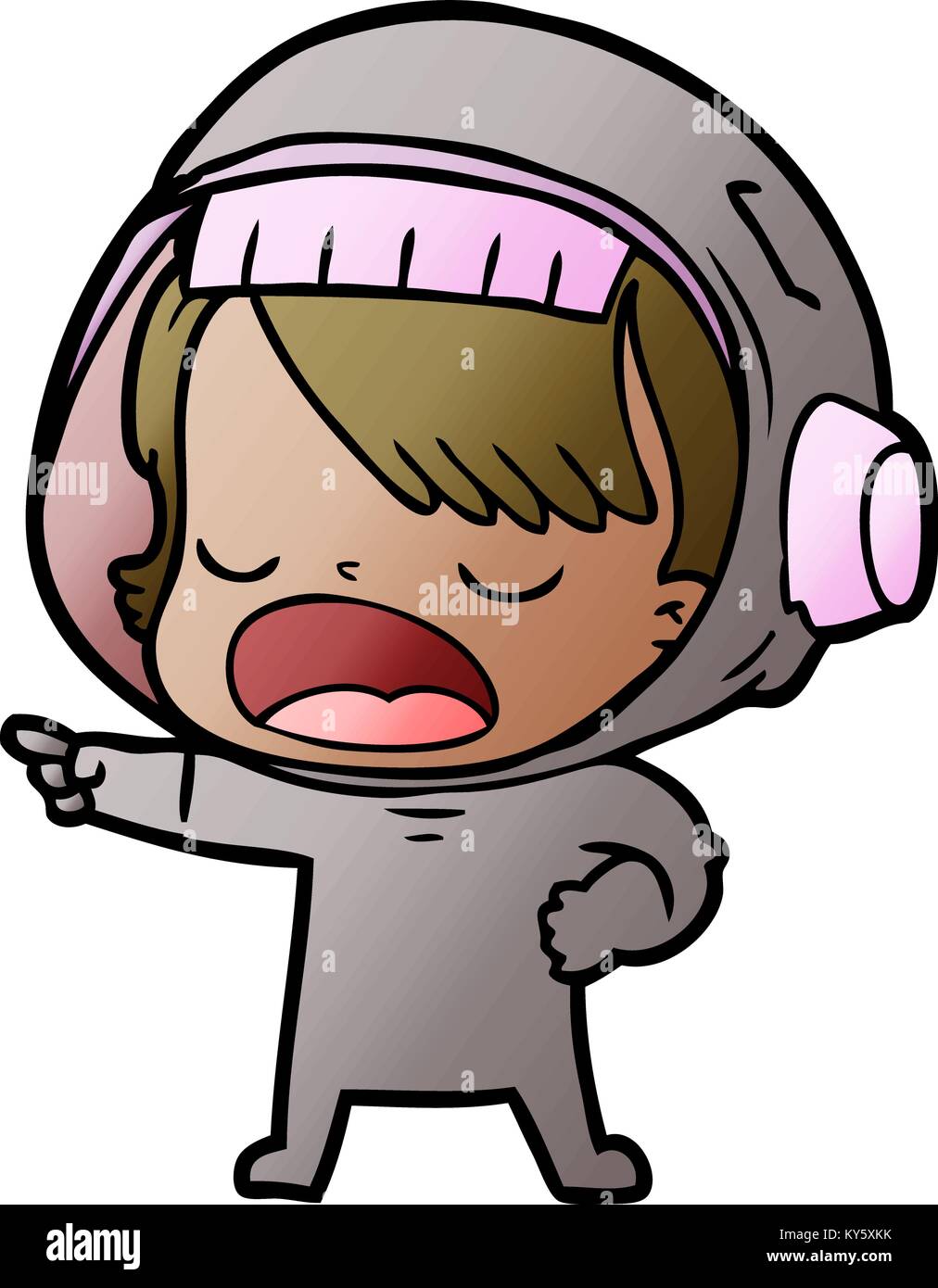cartoon talking astronaut Stock Vector Image & Art - Alamy