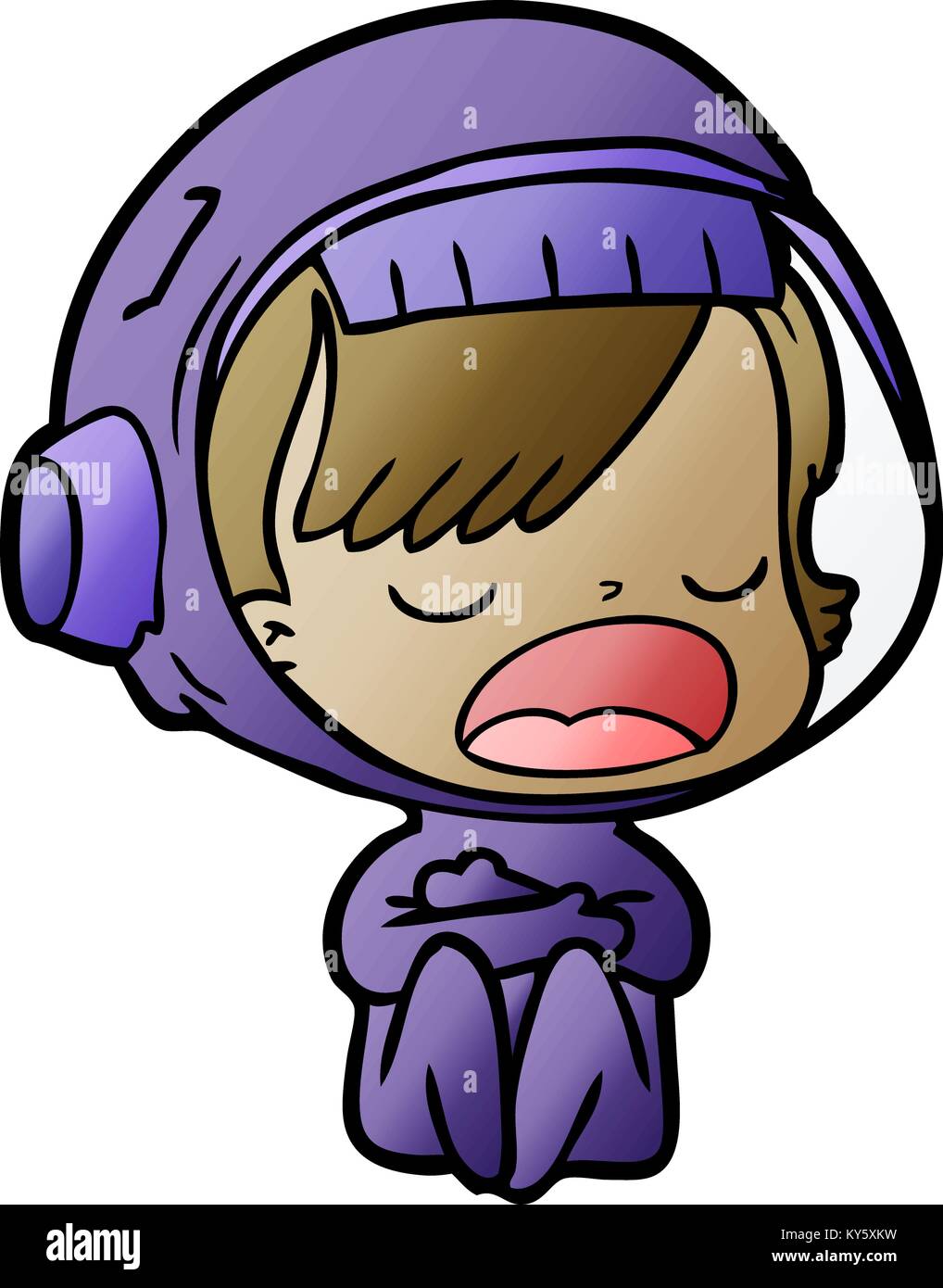 cartoon talking astronaut Stock Vector Image & Art - Alamy