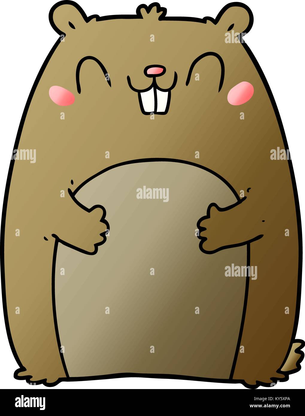 cartoon happy gopher Stock Vector Image & Art - Alamy