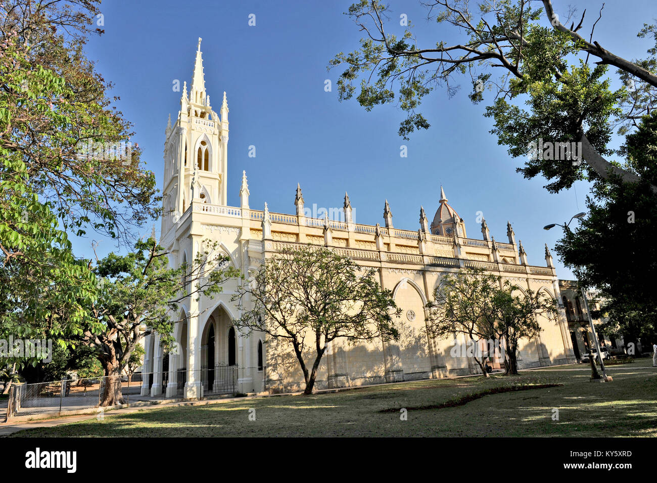 HAVANA, CUBA, MAY 11, 2009. A Roman Catholic cathedral in Havana, Cuba ...