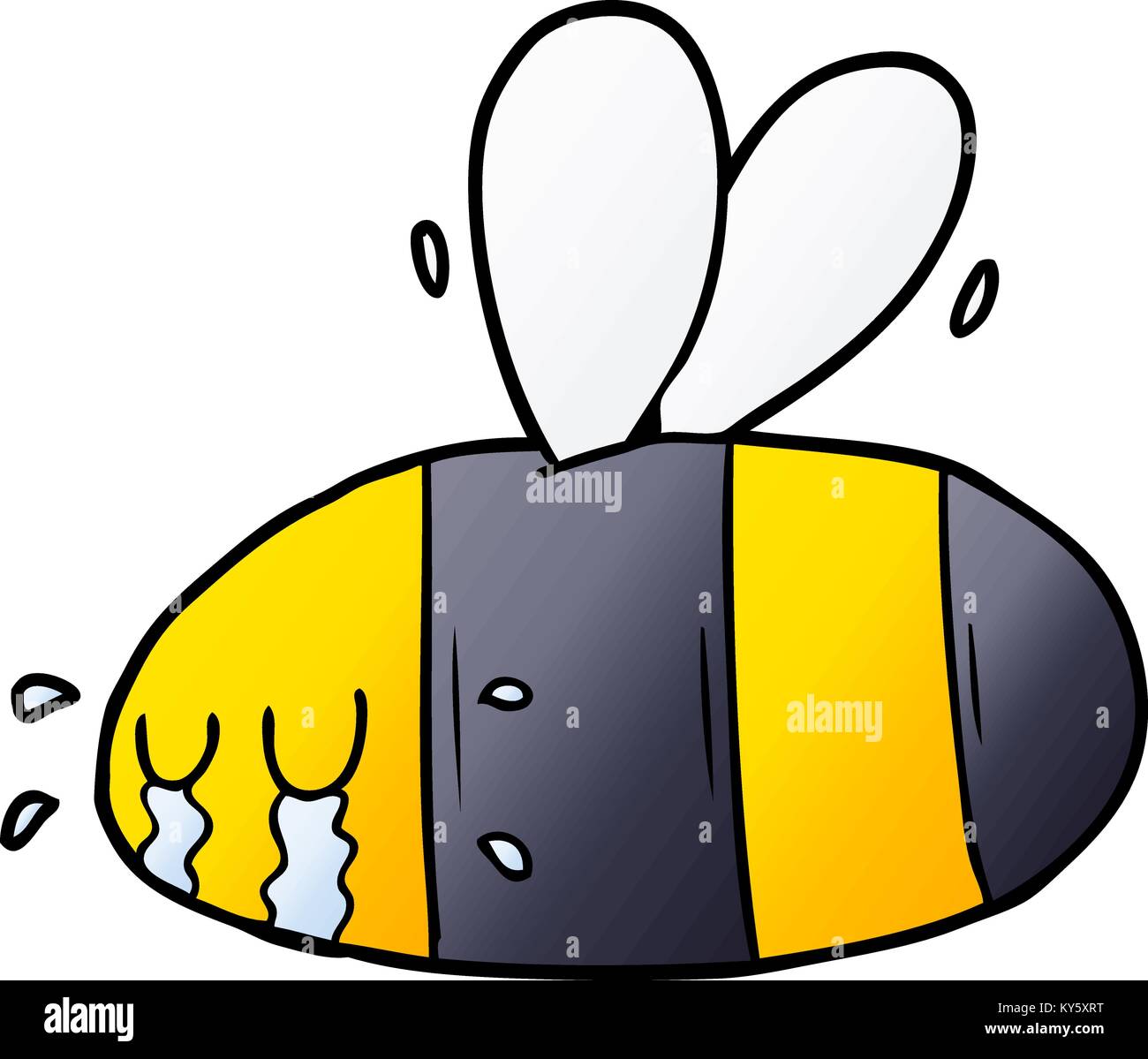 cartoon crying bee Stock Vector Image & Art - Alamy