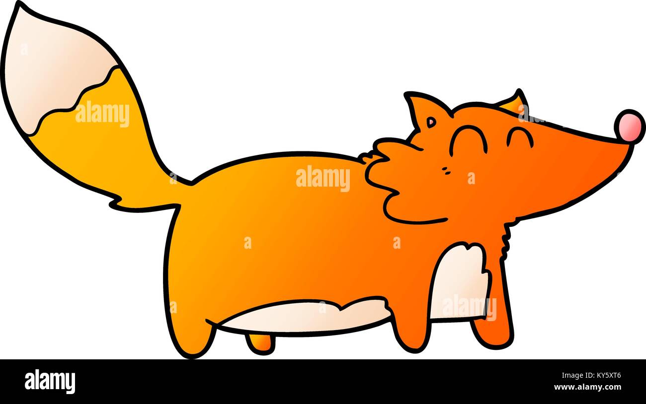 fat cartoon fox Stock Vector Image & Art - Alamy