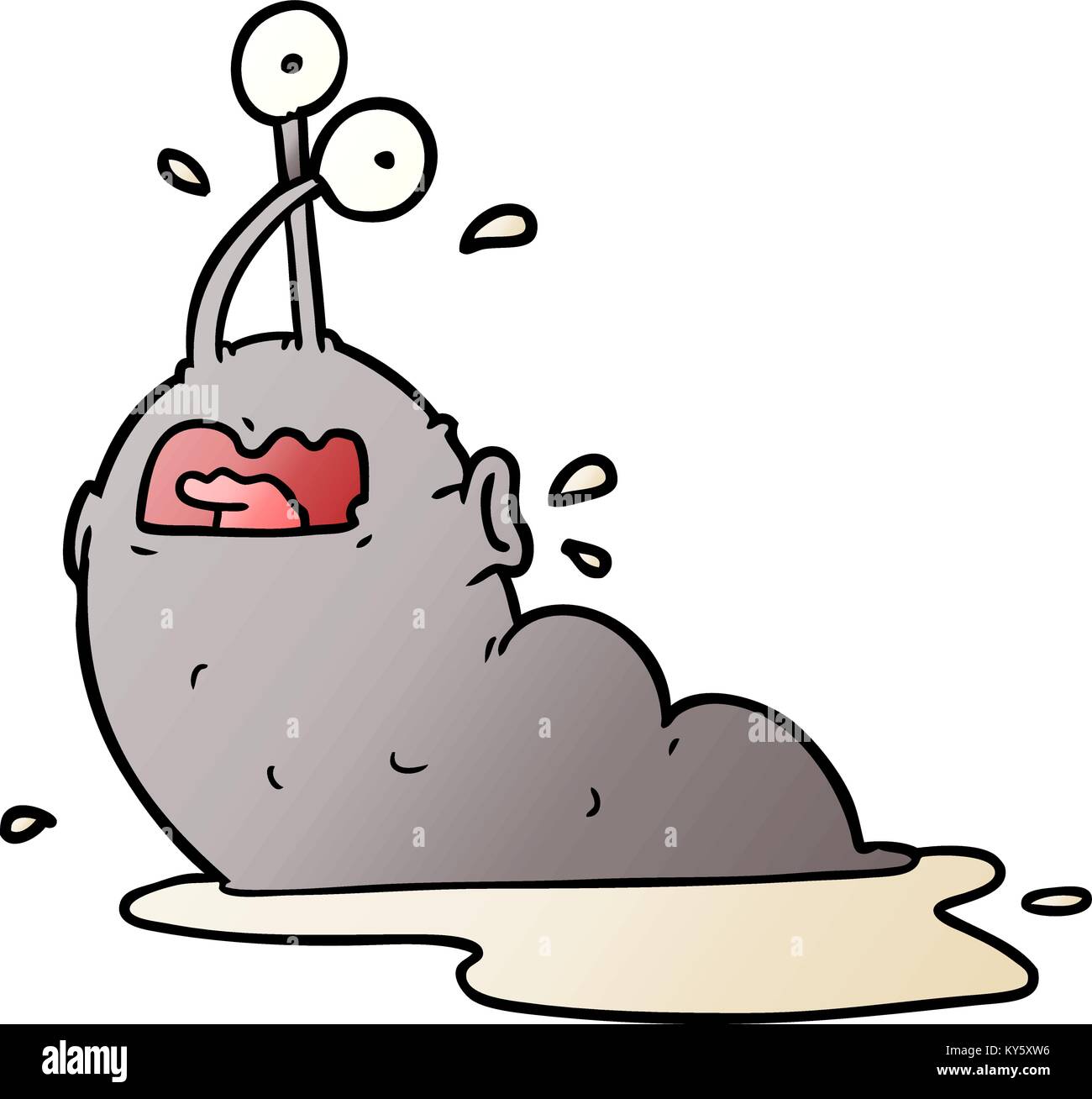 gross cartoon slug Stock Vector Image & Art - Alamy