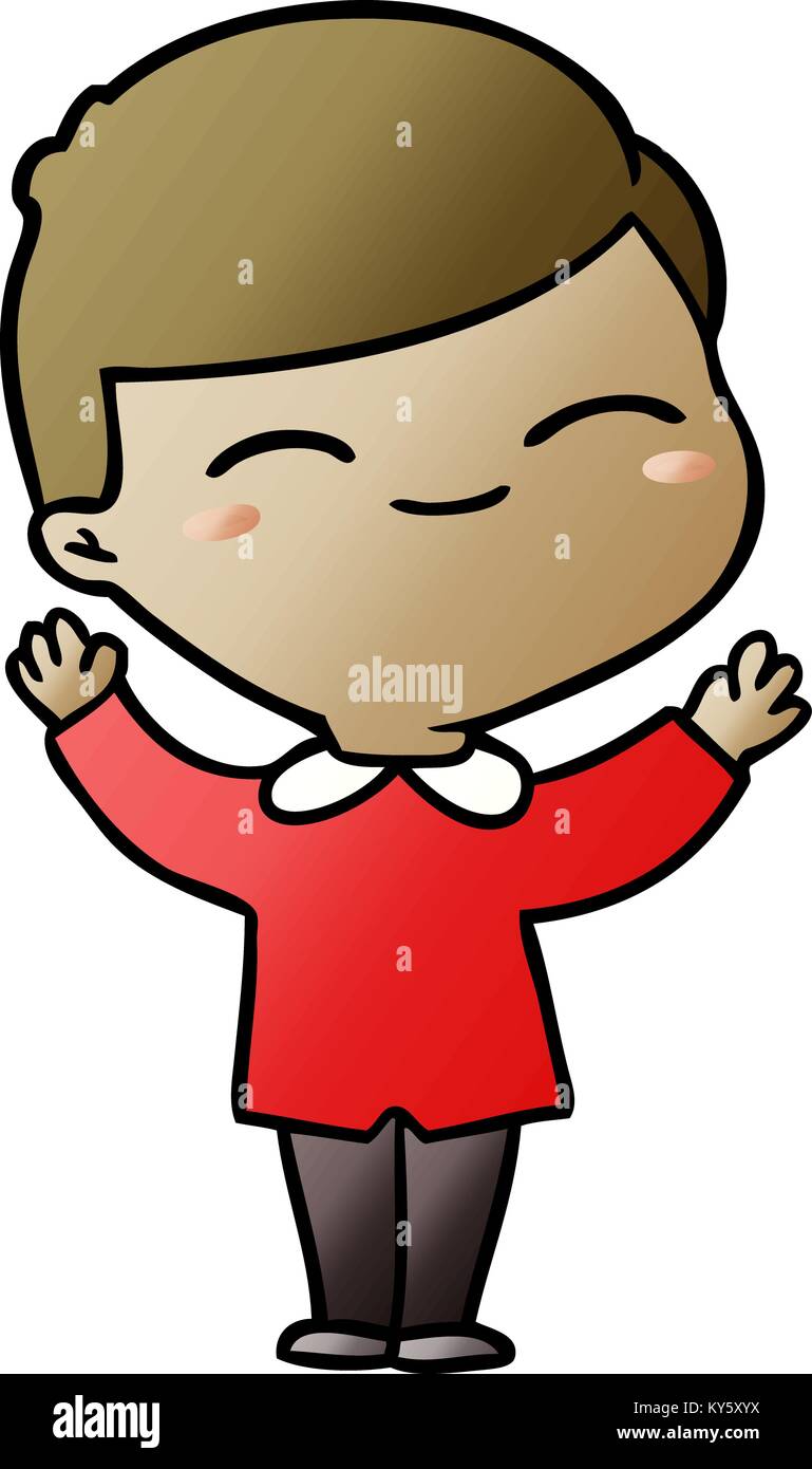 cartoon smiling boy Stock Vector Image & Art - Alamy