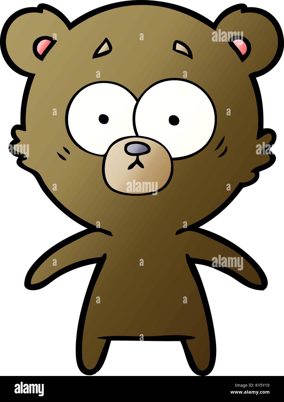 worried bear cartoon Stock Vector Image & Art - Alamy