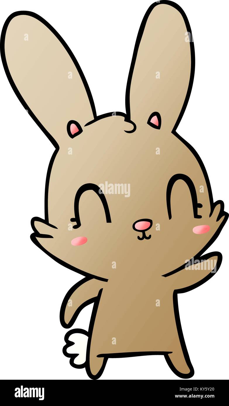cute cartoon rabbit Stock Vector Image & Art - Alamy