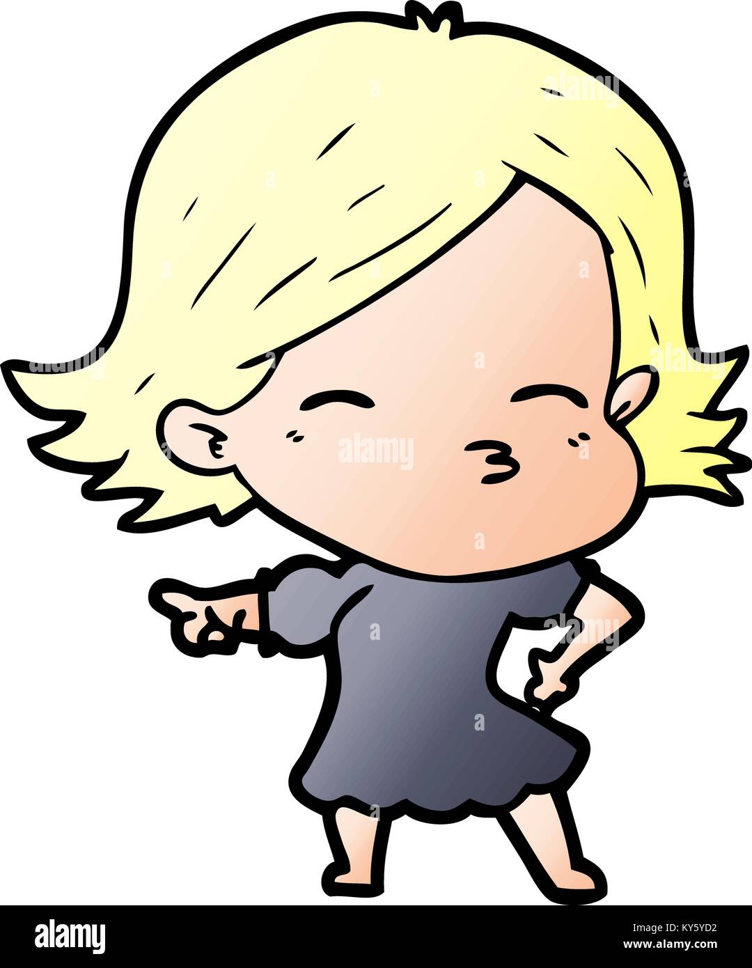 cartoon woman pointing Stock Vector Image & Art - Alamy