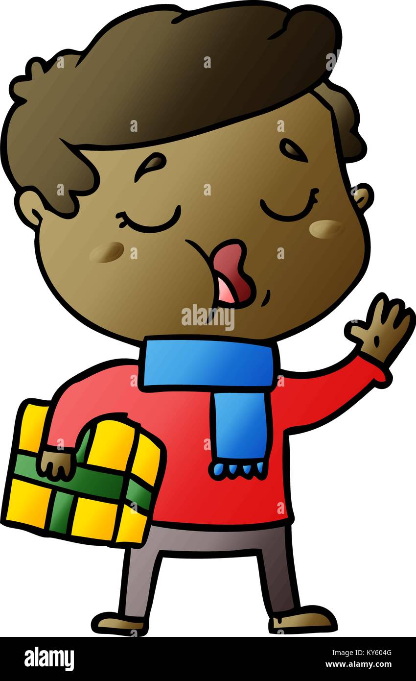 cartoon man carol singing Stock Vector Image & Art - Alamy