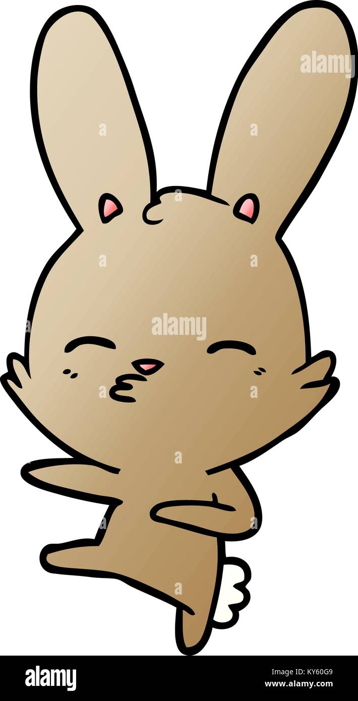 curious bunny cartoon Stock Vector Image & Art - Alamy