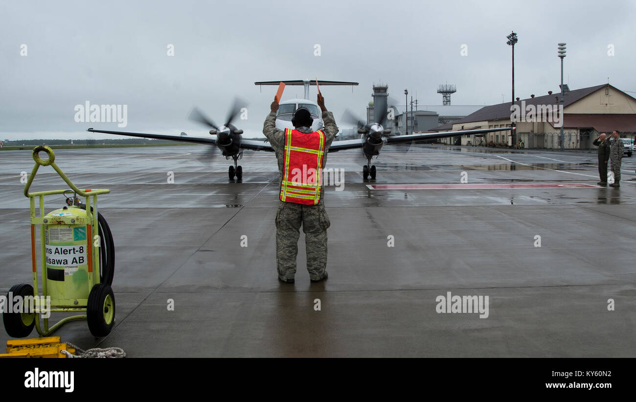 A U.S. Air Force 35th Maintenance Squadron transient alert Airman ...