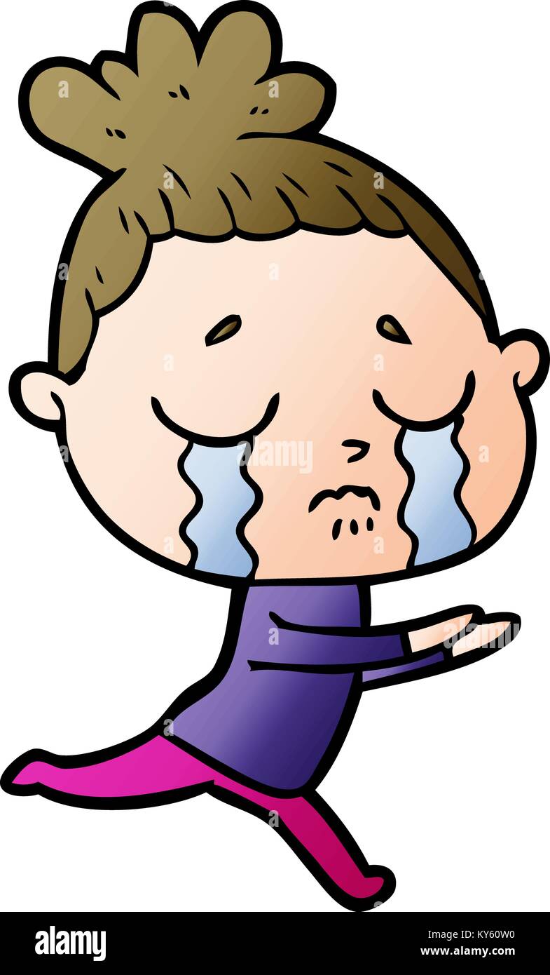 cartoon crying woman Stock Vector Image & Art - Alamy