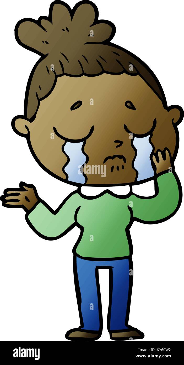 cartoon crying woman Stock Vector Image & Art - Alamy