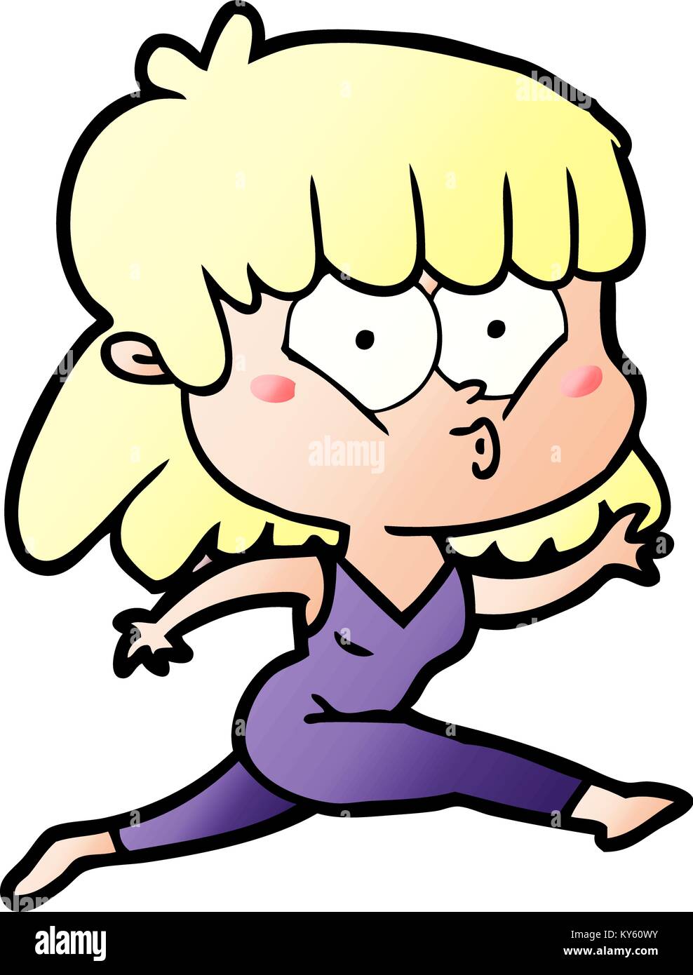 Cartoon Woman Running Stock Photos & Cartoon Woman Running Stock Images ...