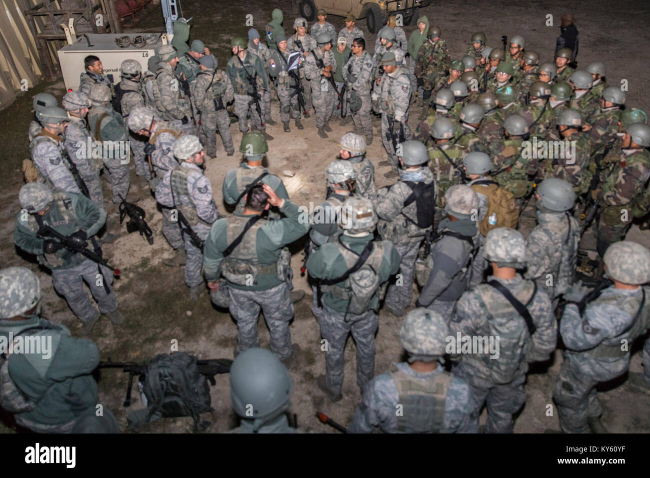 Students from the Inter-American Air Force Academy’s 837th Training ...