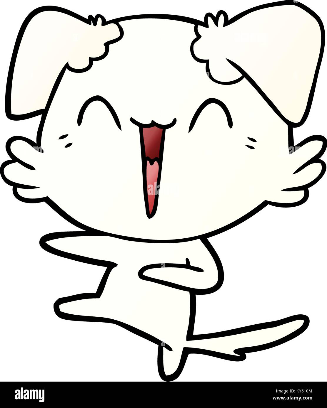 Cute Cartoon Dog Dancing