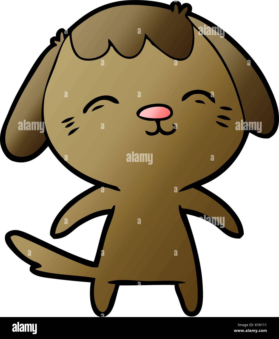 happy cartoon dog Stock Vector Image & Art - Alamy