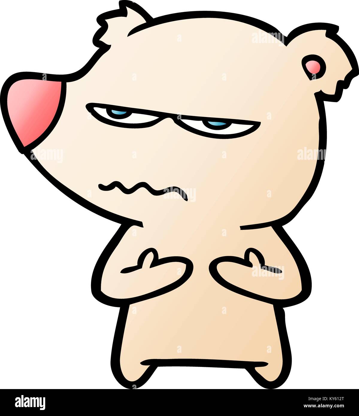 annoyed bear cartoon Stock Vector Image & Art - Alamy