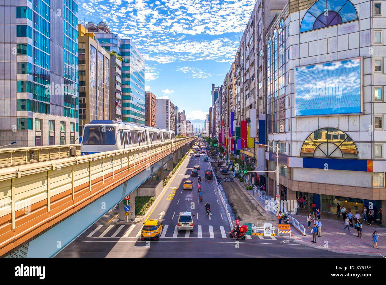 The Wenshan and Neihu Lines of Taipei Rapid Transit System Stock Photo ...