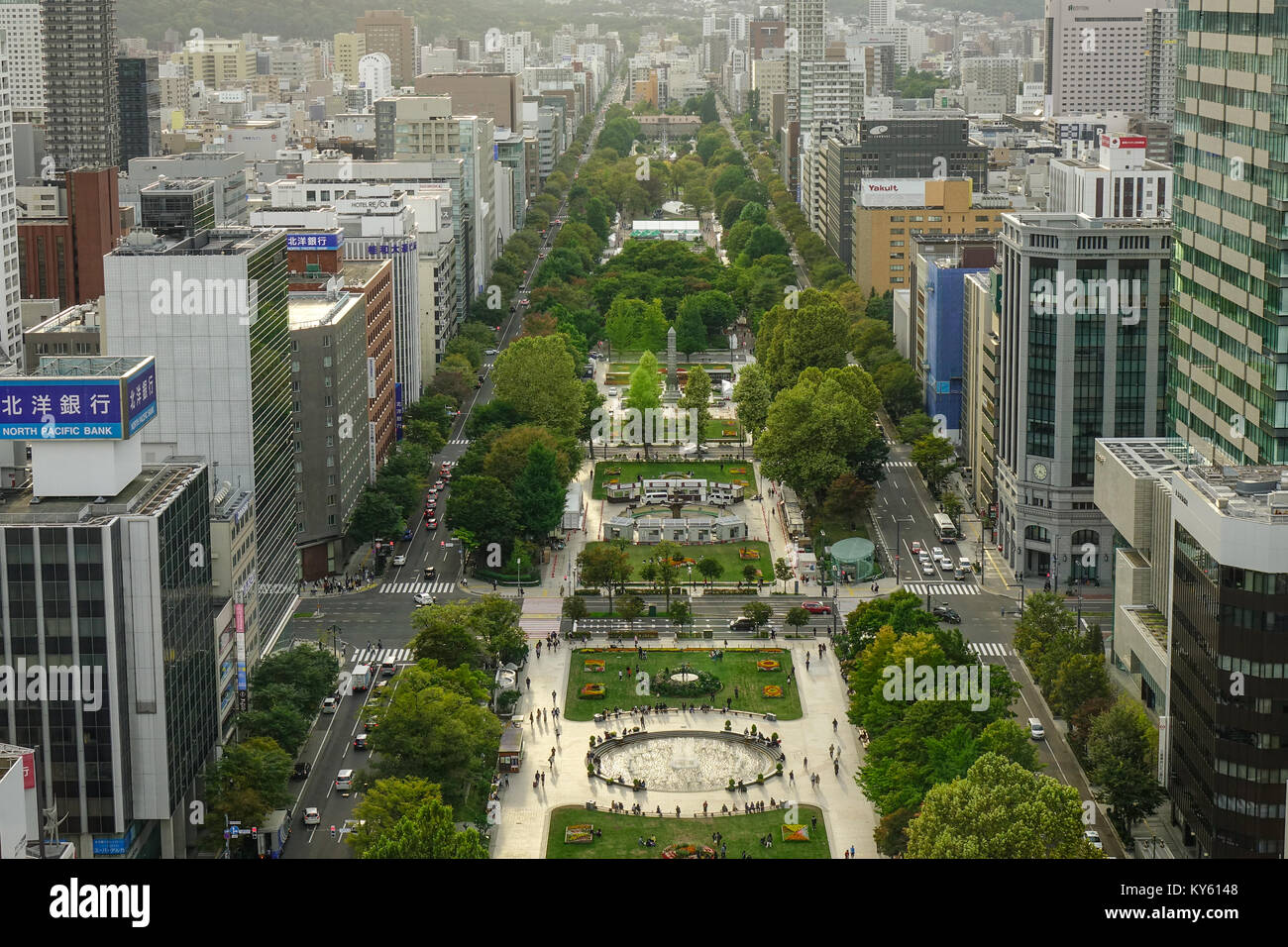 Aerial view of sapporo city hi-res stock photography and images - Alamy