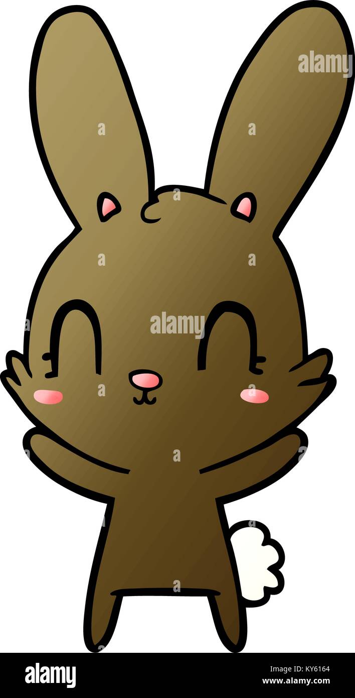 cute cartoon rabbit Stock Vector Image & Art - Alamy