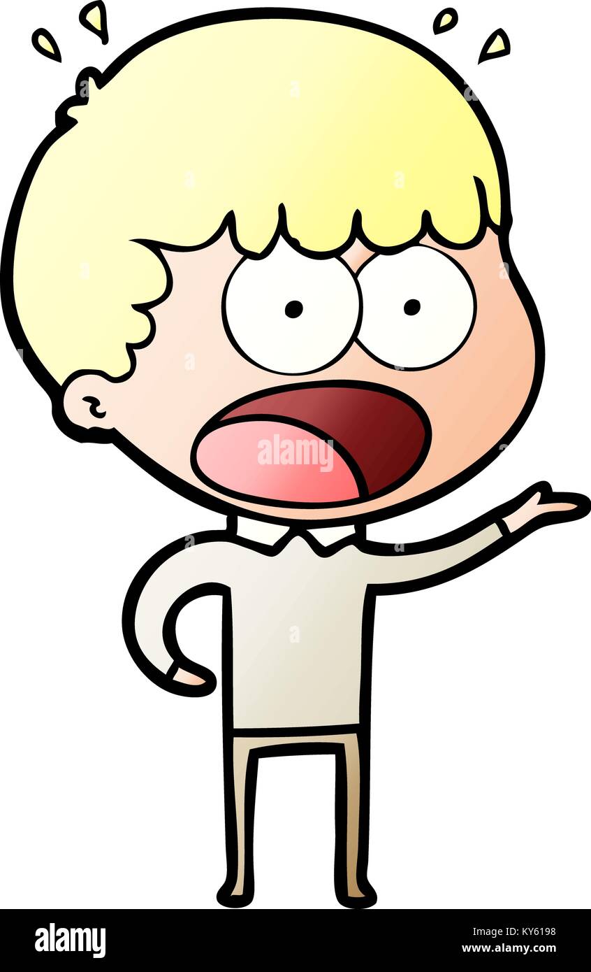 cartoon shocked man Stock Vector Image & Art - Alamy