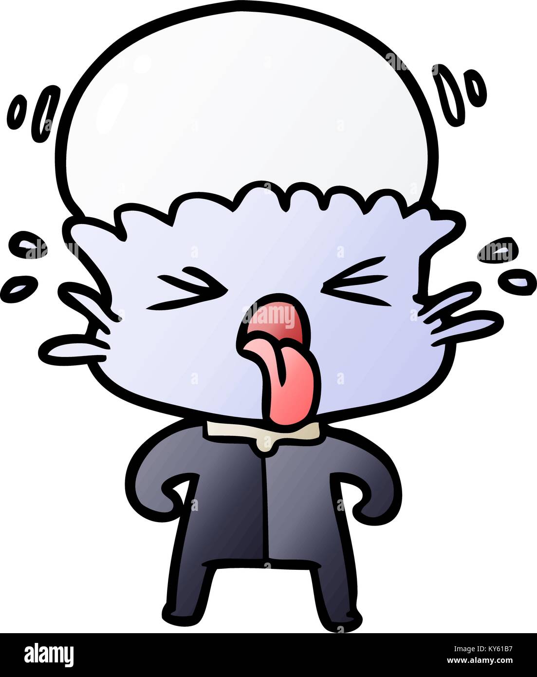 weird cartoon alien Stock Vector Image & Art - Alamy