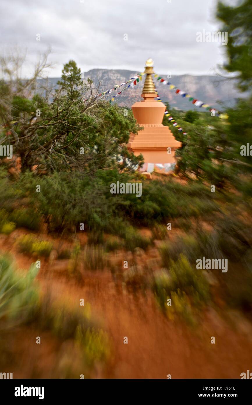 Buddhist temple in Sedona, AZ Stock Photo - Alamy
