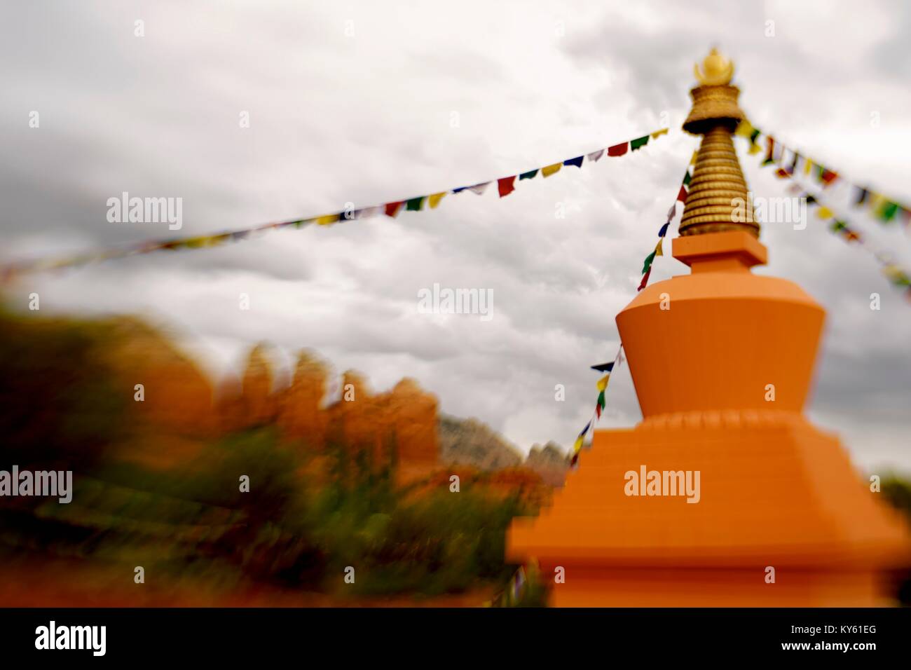Buddhist temple in Sedona, AZ Stock Photo - Alamy