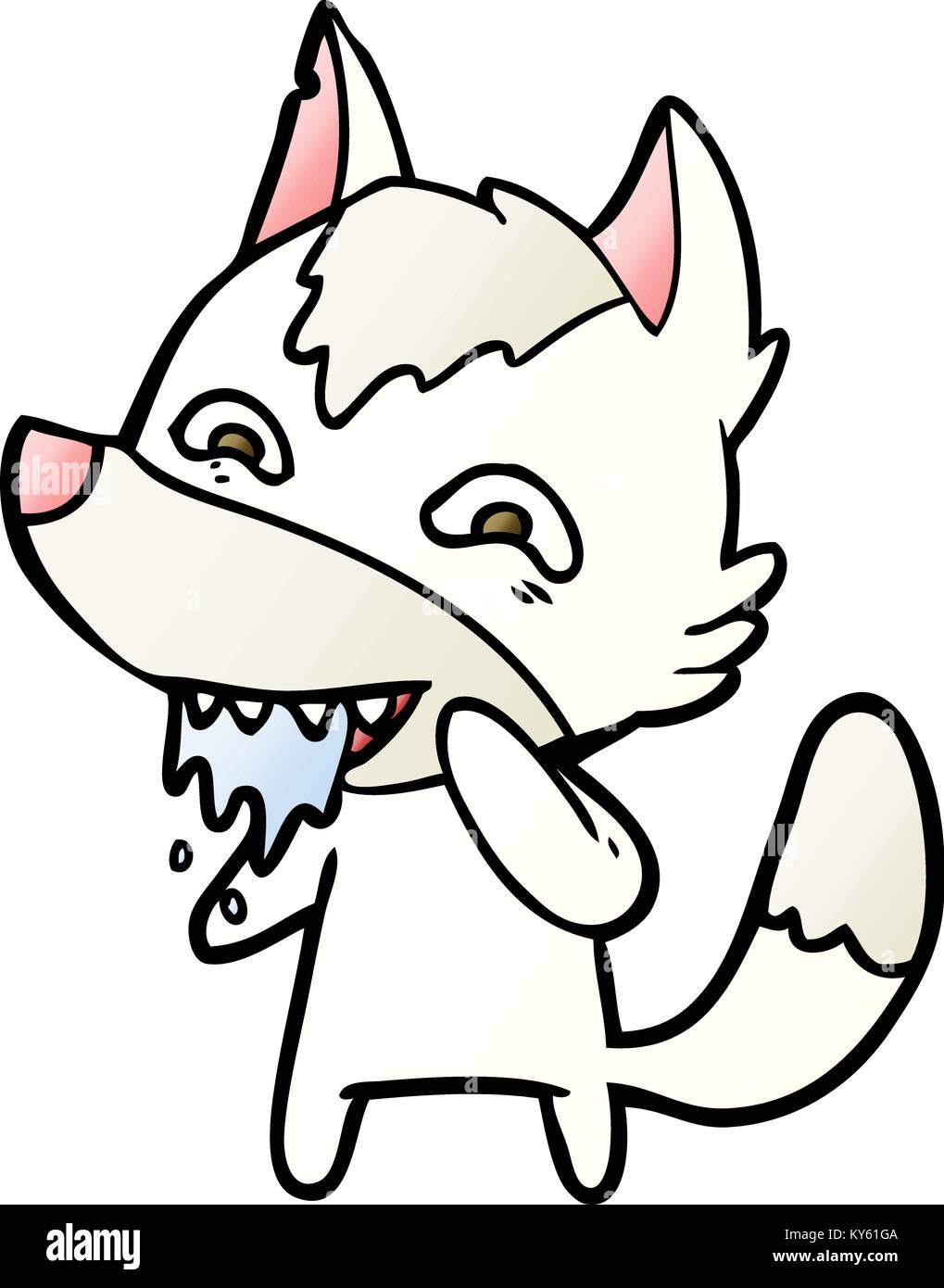 cartoon hungry wolf Stock Vector Image & Art - Alamy
