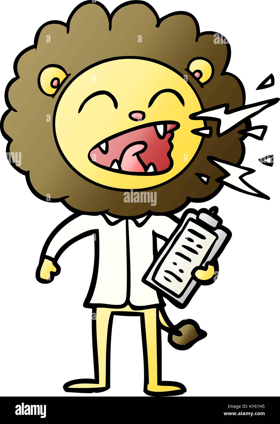 cartoon roaring lion doctor Stock Vector Image & Art - Alamy