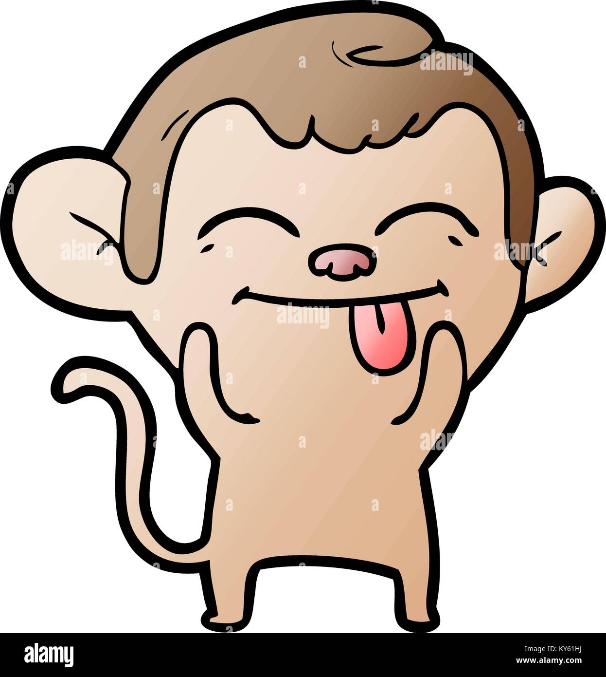 funny cartoon monkey Stock Vector Image & Art - Alamy