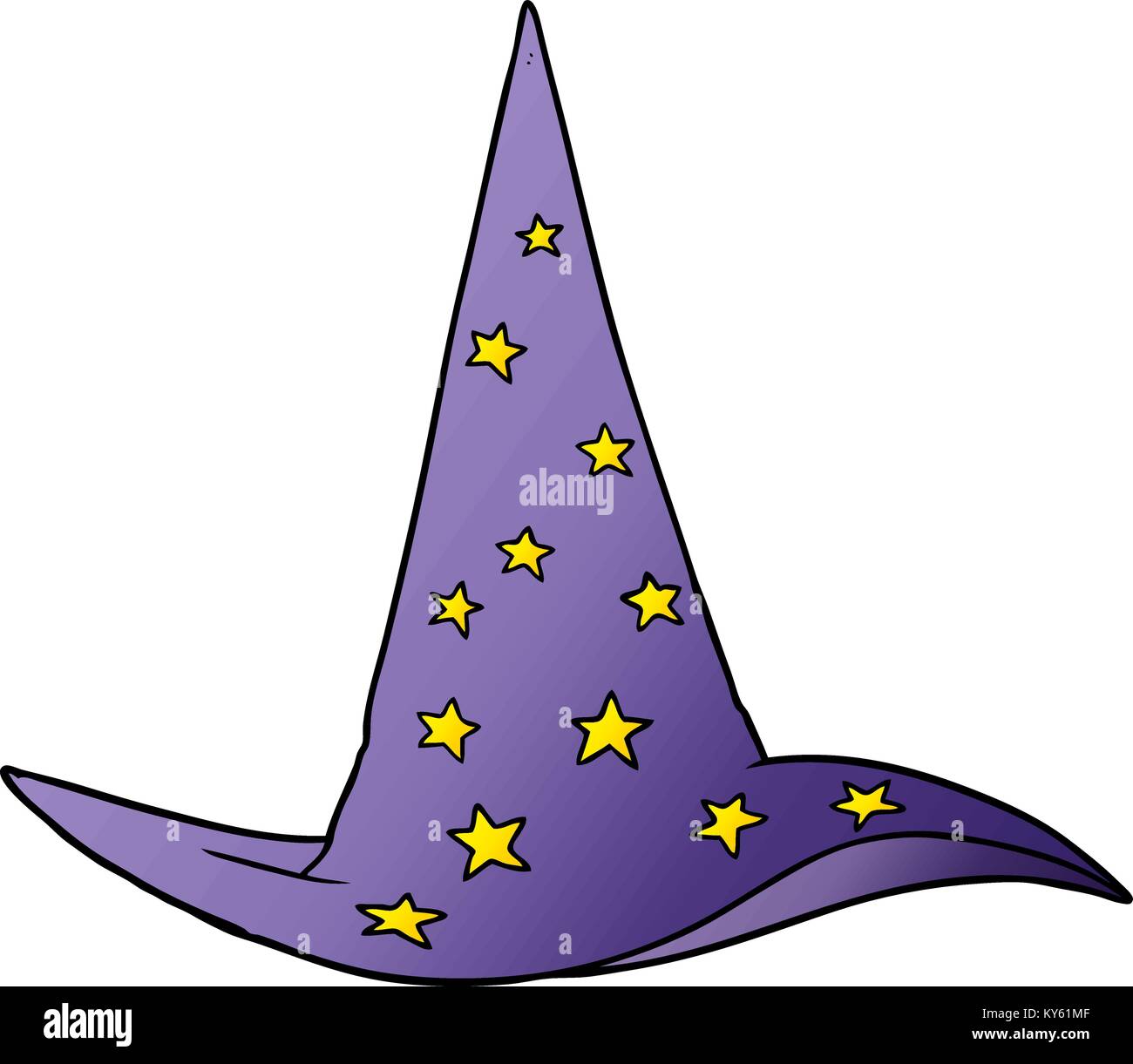 cartoon wizard hat Stock Vector Image & Art - Alamy