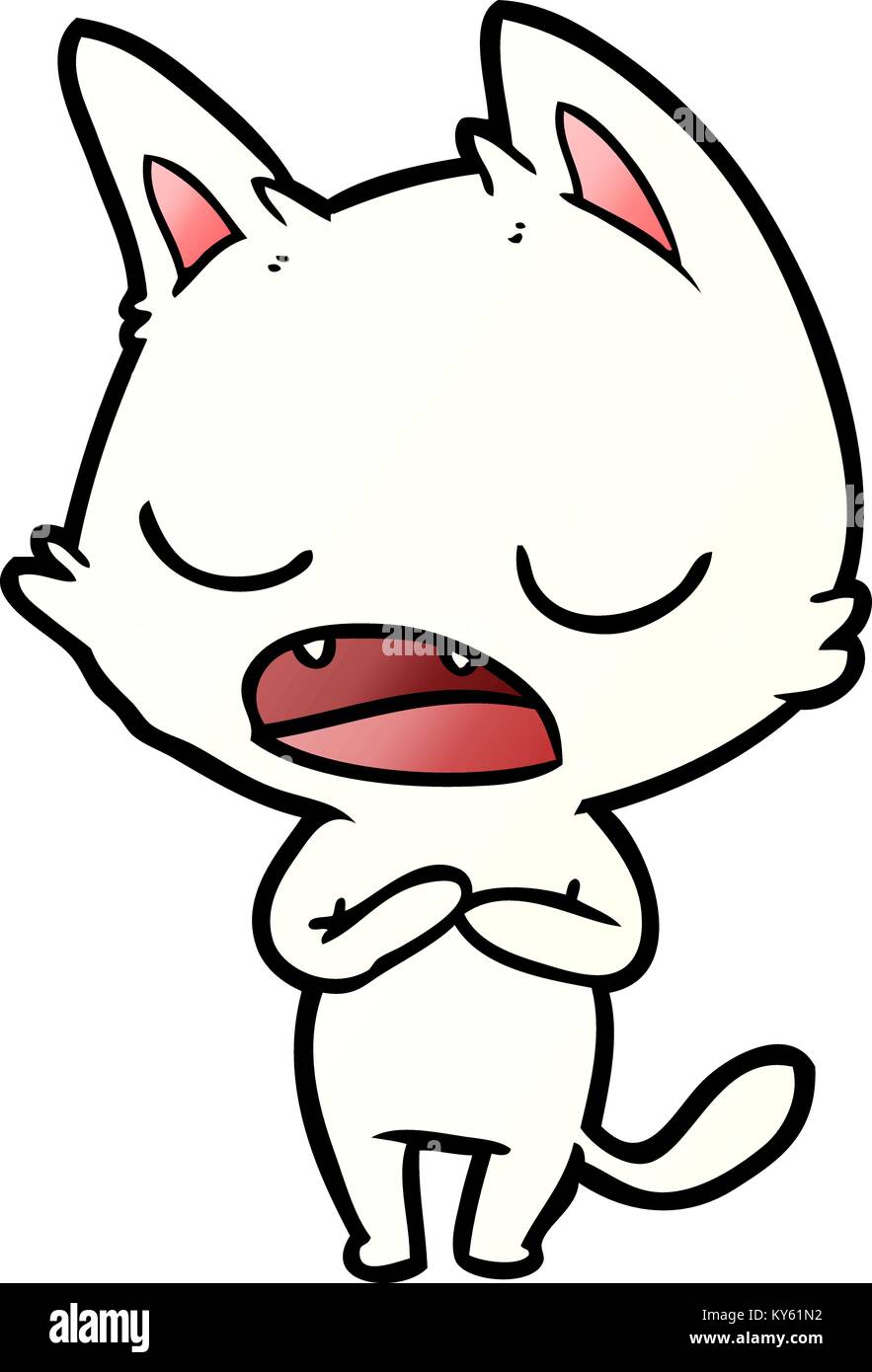 talking cat cartoon Stock Vector Image & Art - Alamy