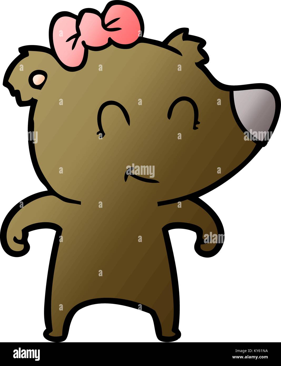 female bear cartoon Stock Vector Image & Art - Alamy