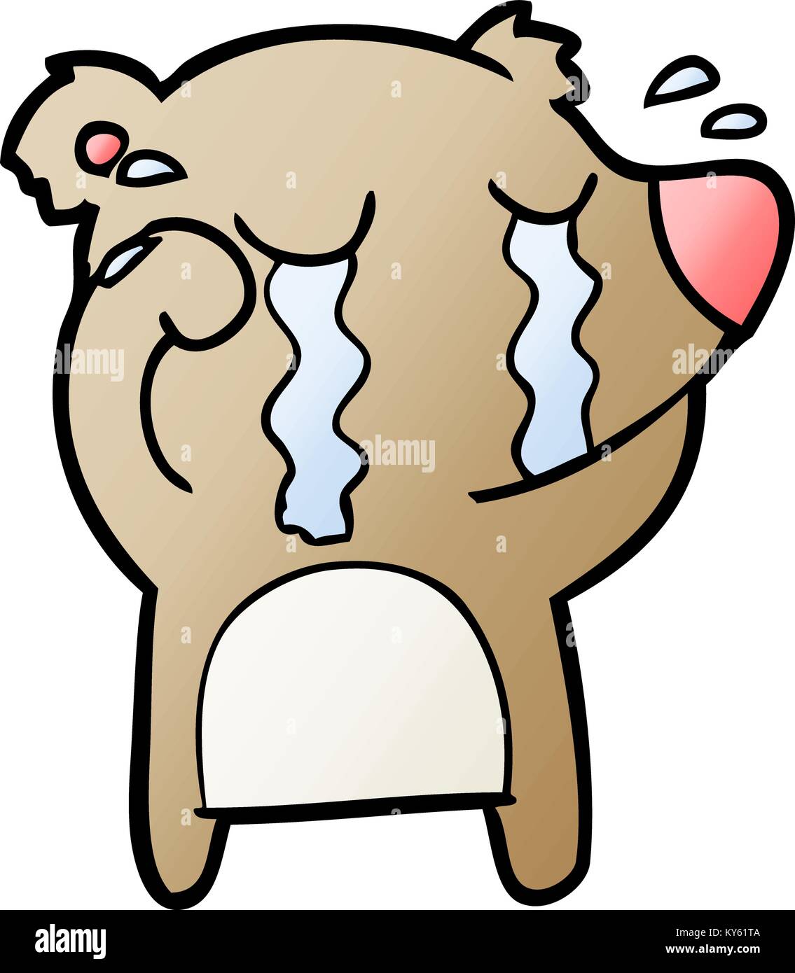 cartoon crying bear Stock Vector Image & Art - Alamy
