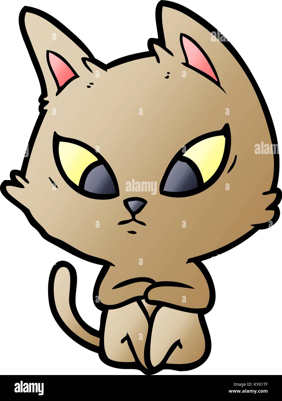 confused cartoon cat Stock Vector Image & Art - Alamy