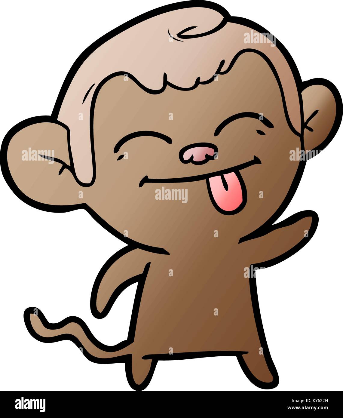 funny cartoon monkey Stock Vector Image & Art - Alamy