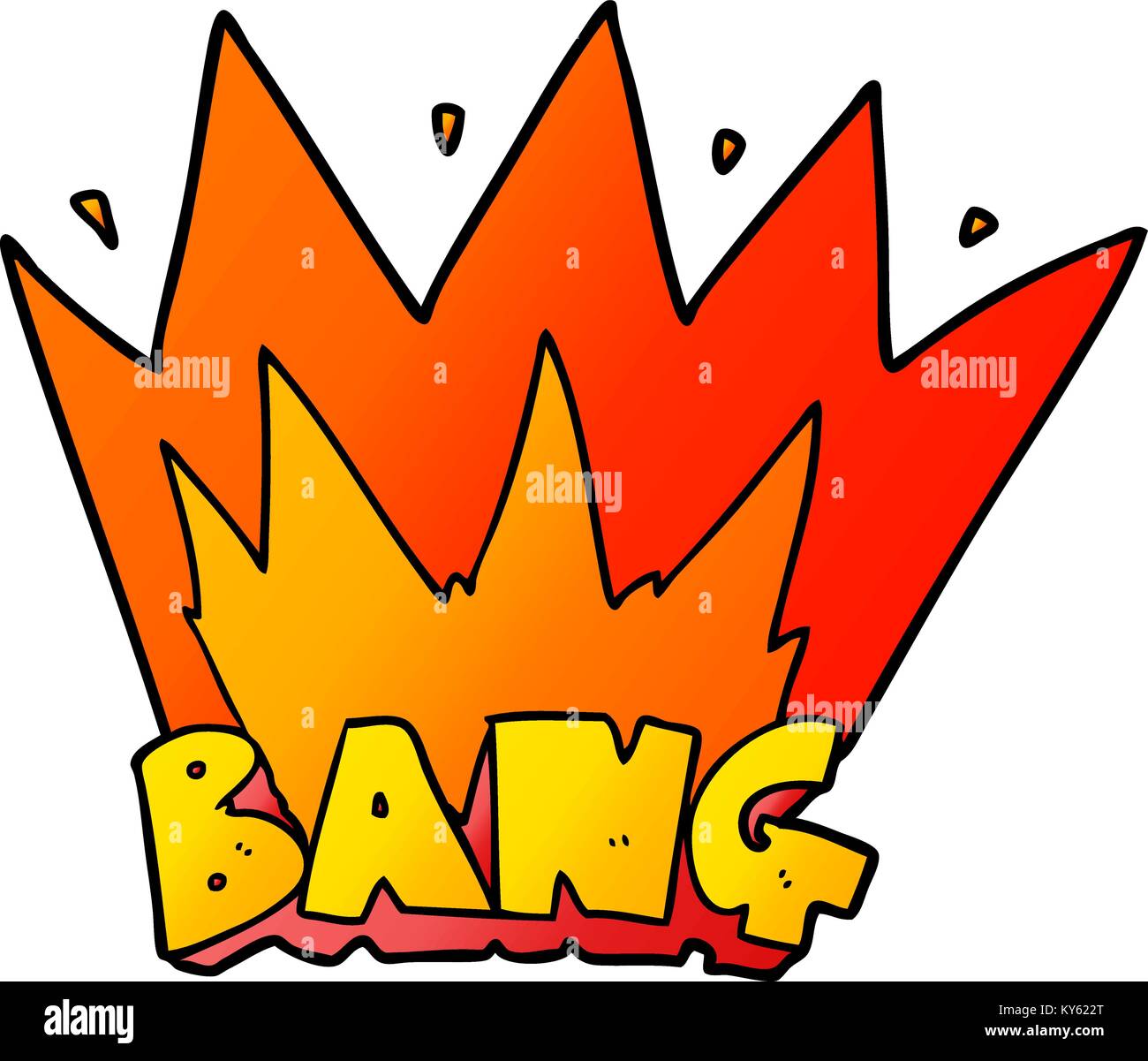 cartoon bang sign Stock Vector Image & Art - Alamy