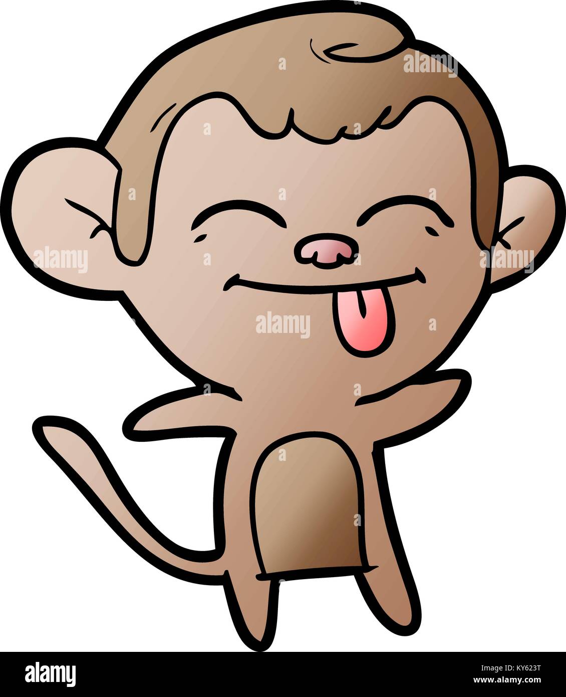 funny cartoon monkey Stock Vector Image & Art - Alamy