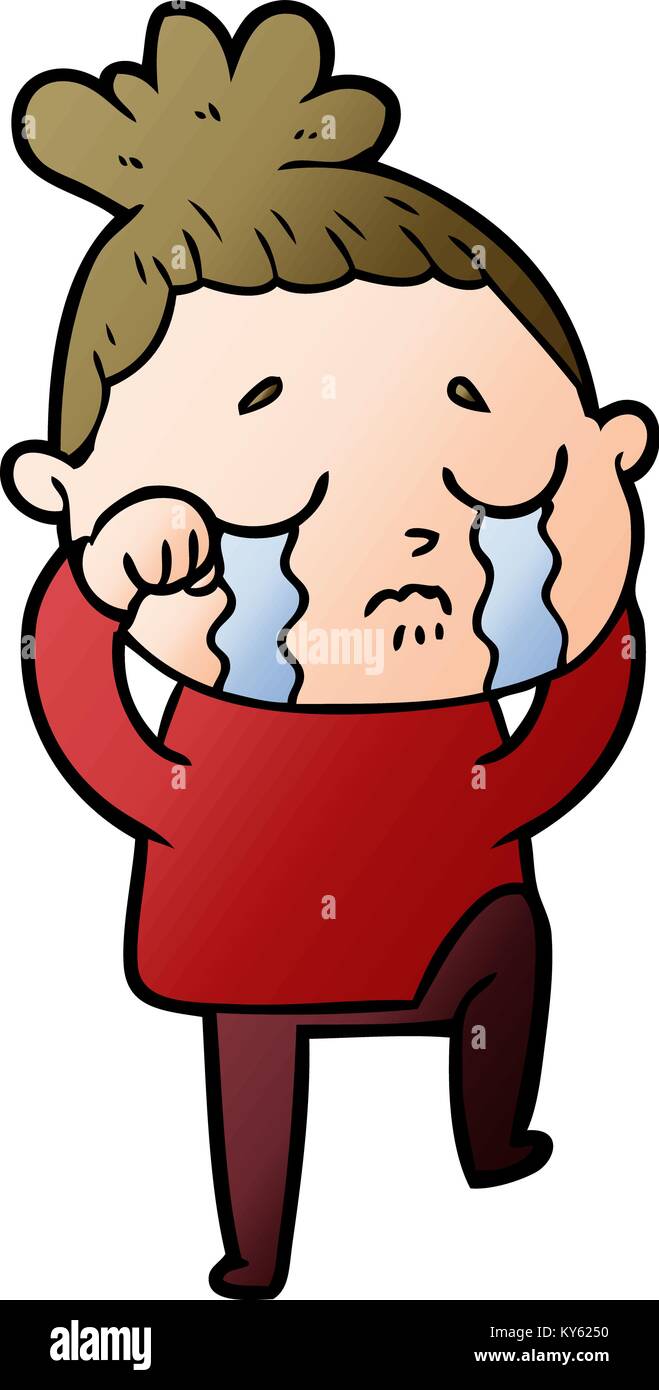 cartoon crying woman Stock Vector Image & Art - Alamy