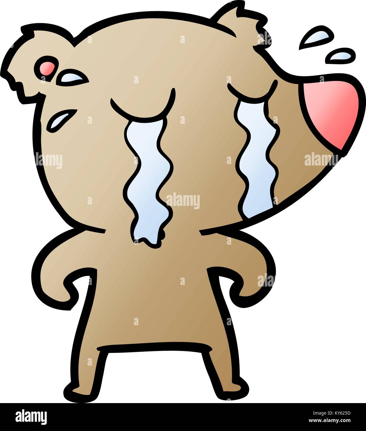 cartoon crying bear Stock Vector Image & Art - Alamy