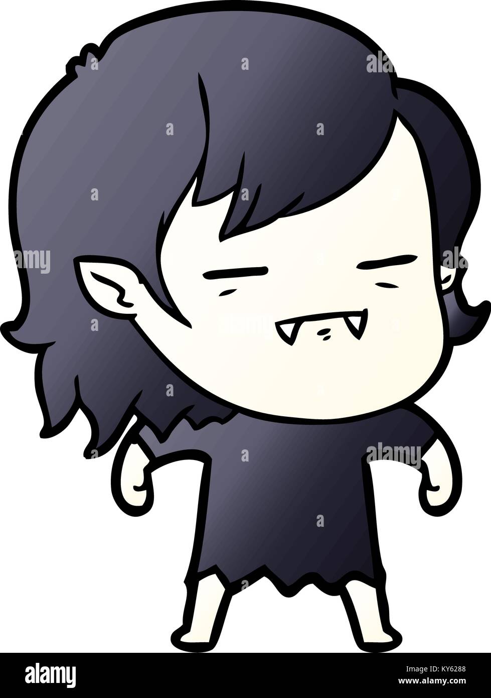cartoon undead vampire girl Stock Vector Image & Art - Alamy