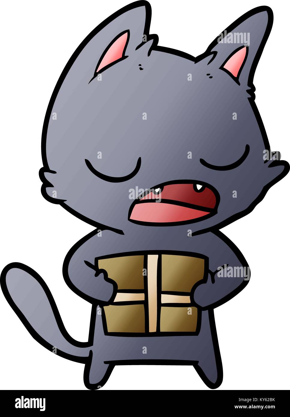 talking cat cartoon Stock Vector Image & Art - Alamy