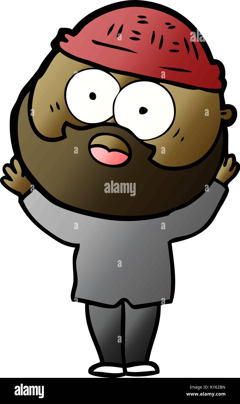 cartoon bearded man Stock Vector Image & Art - Alamy