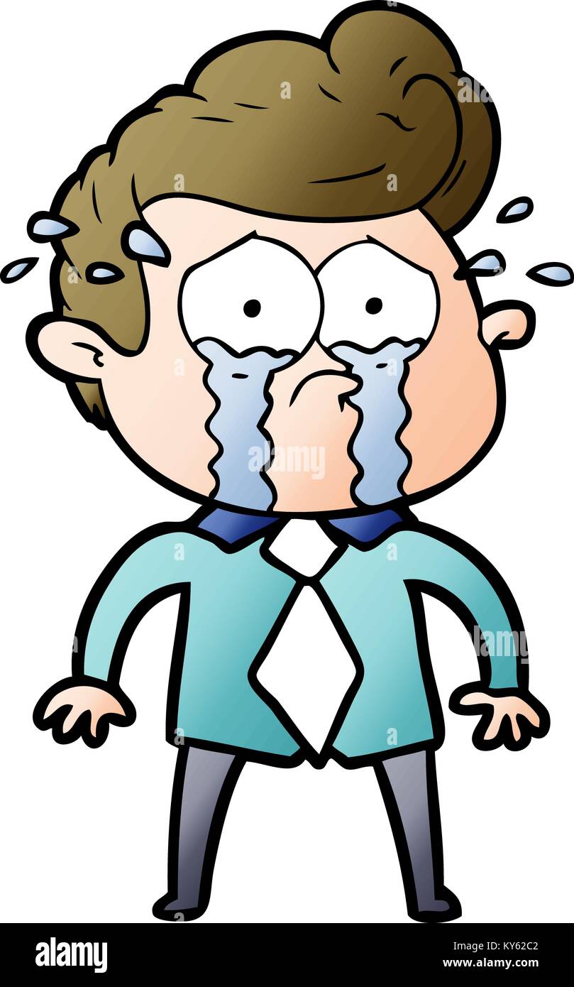 cartoon crying man Stock Vector Image & Art - Alamy